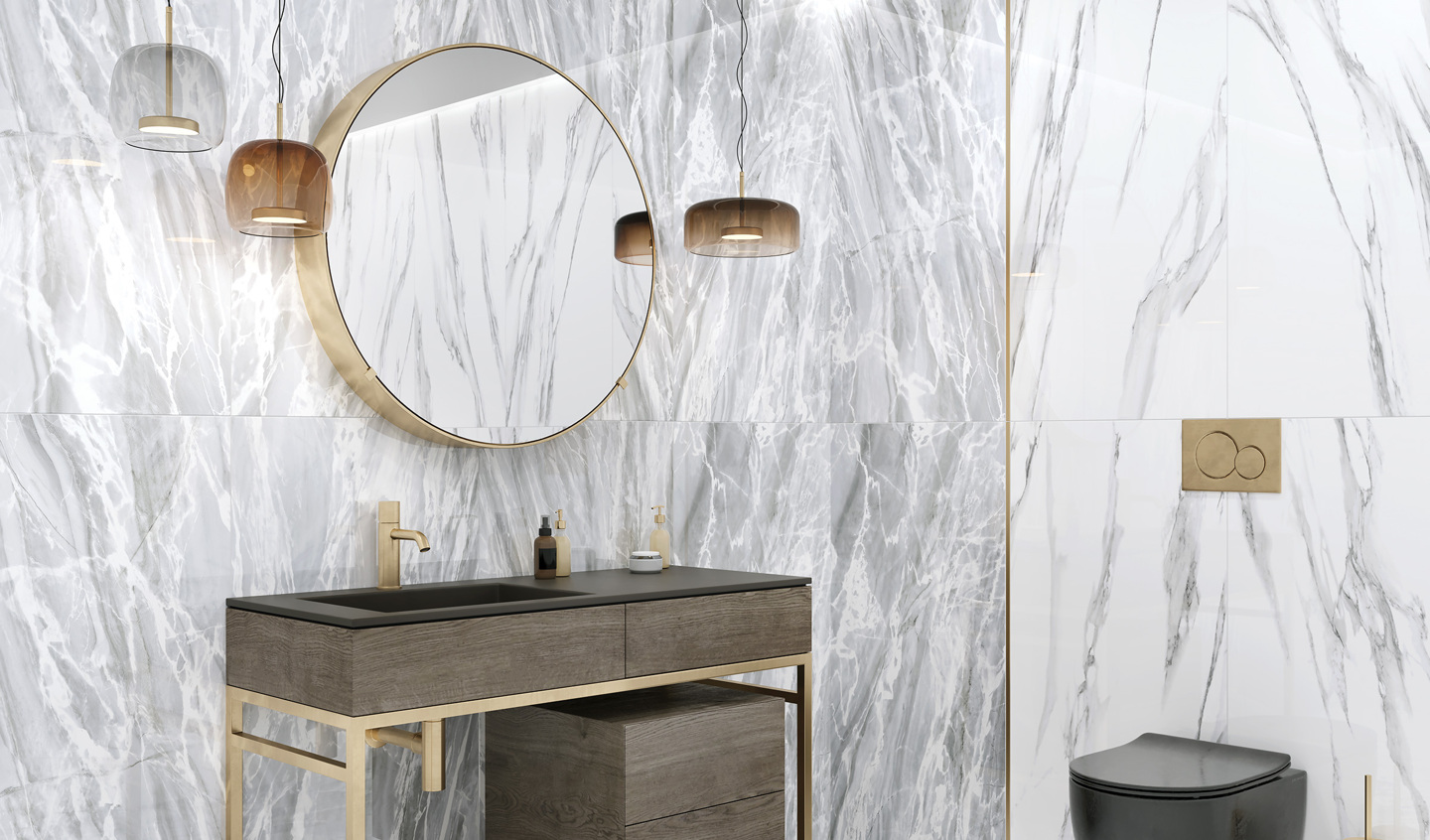 Marble Grey pol 60120GP42MAB15/L 60x120 Delacora - Керамогранит Делакора Марбл Грей пол серый ...